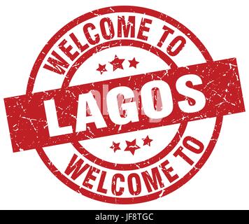 welcome to Lagos red stamp Stock Vector Image & Art - Alamy