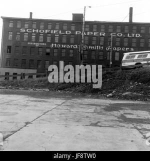A historic photograph of the Schofield Paper Company, located at 5284 ...