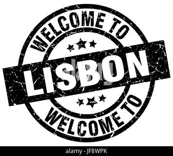 welcome to Lisbon black stamp Stock Vector Image & Art - Alamy