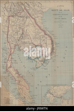 Map of Cochinchina Stock Photo - Alamy