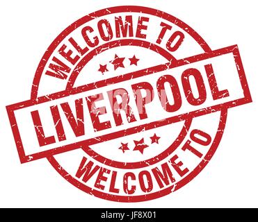 welcome to Liverpool red stamp Stock Vector Image & Art - Alamy