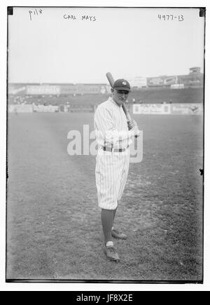 Carl Mays, New York AL (baseball Stock Photo - Alamy