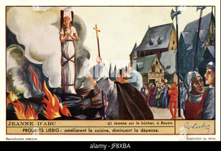 Joan of Arc Burned at the Stake Stock Photo - Alamy