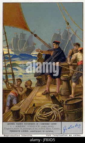 AMERIGO VESPUCCI (1451-1512) Italian-born explorer in a 16th century ...