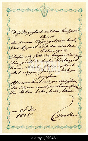Johann Wolfgang von Goethe 's handwritten manuscript of Prometheus ...