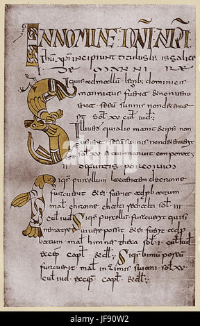 Salic Law / Lex Salica - Salian civil law code compiled c. 500 AD by ...