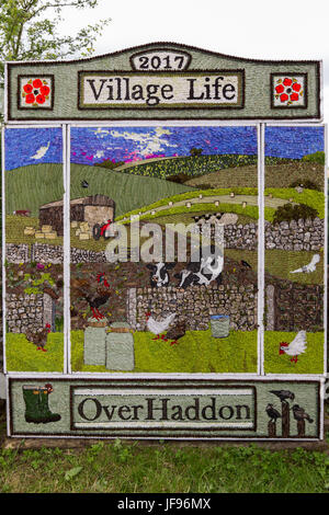 Over Haddon Well Dressing Stock Photo - Alamy