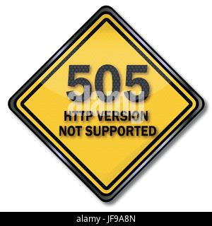 505 error, HTTP Version not supported. Tiny people find connection ...