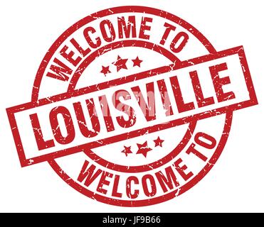 Louisville stamp. welcome to Louisville red sign Stock Vector Image ...
