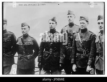 Gen. Wm. Mitchell & staff, Photograph shows Brigadier General William ...