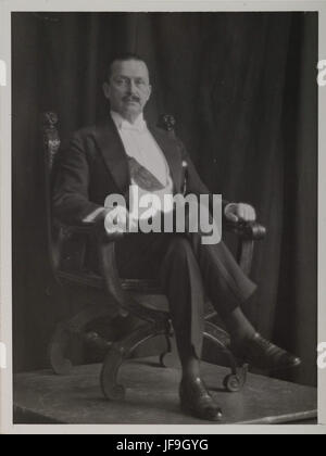A portrait of Carl Gustaf Mannerheim, a prominent Finnish statesman and ...