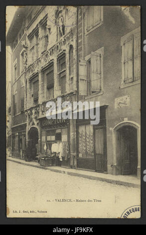 The Maison des Têtes in Valence, an iconic building known for its ...