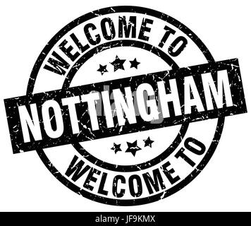 welcome to Nottingham black stamp Stock Vector Image & Art - Alamy