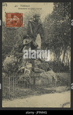 The Monument Louis Gallet in Valence commemorates an important ...