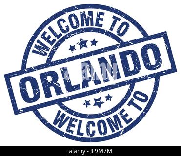 Orlando stamp. welcome to Orlando blue sign Stock Vector Image & Art ...