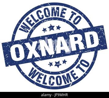 welcome to Oxnard blue stamp Stock Vector Image & Art - Alamy