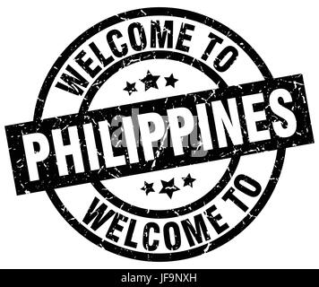 welcome to Philippines black stamp Stock Vector Image & Art - Alamy
