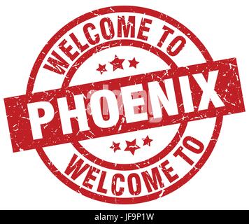 welcome to Phoenix red round ribbon stamp Stock Vector Image & Art - Alamy