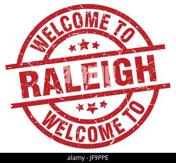 Raleigh sign. welcome to Raleigh red sticker Stock Vector Image & Art ...