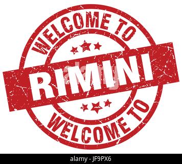 Rimini stamp. welcome to Rimini orange sign Stock Vector Image & Art ...
