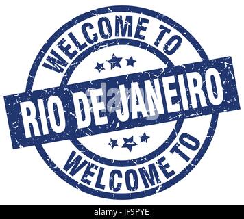 welcome to Rio De Janeiro blue stamp Stock Vector Image & Art - Alamy