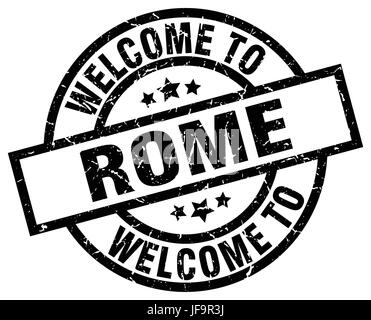 Rome stamp. welcome to Rome orange sign Stock Vector Image & Art - Alamy