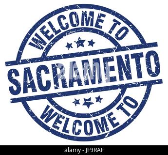 Sacramento sign. welcome to Sacramento orange sticker Stock Vector ...
