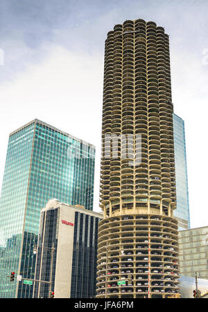 Marina City Tower Parking Deck in Chicago Stock Photo - Alamy