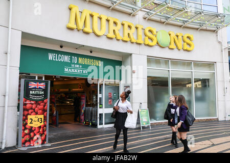 Morrisons supermarket chain store, Wimbledon High Street, Southwest ...