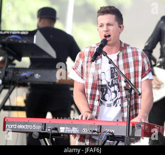 Charlie Puth on stage for Citi Concert Series on NBC TODAY with Charlie ...