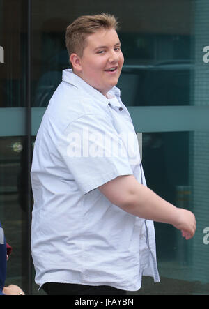Celebrities at the ITV studios Featuring: Kyle Tomlinson Where: London ...