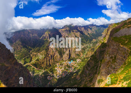 Mountain village in Madeira Portugal Stock Photo - Alamy