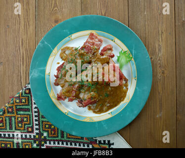 verashchaka - Traditional Belarusian meat dish with spicy sauce Stock ...
