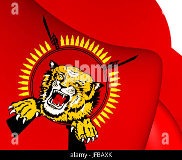 3D Flag of Tamil Eelam. 3D Illustration Stock Photo - Alamy