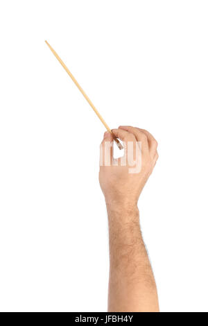 Music conductor hand Stock Photo - Alamy