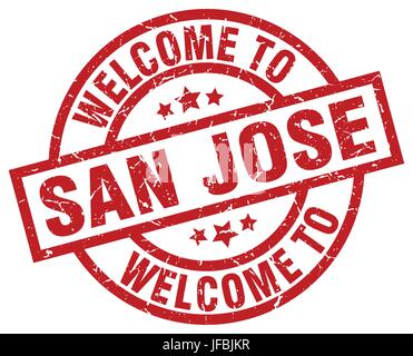 welcome to San Jose red stamp Stock Vector Image & Art - Alamy
