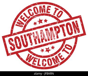 Southampton stamp. welcome to Southampton red sign Stock Vector Image ...