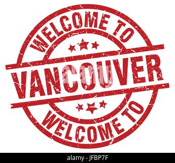 Vancouver ribbon. Red Vancouver grunge band sign Stock Vector Image ...