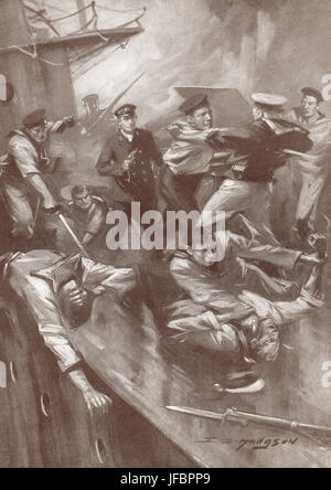 HMS Broke, British destroyer, WW1 Stock Photo - Alamy