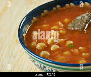 Chorba hrira Traditional Moroccan soup with chickpeas Stock Photo - Alamy