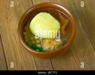 Kufta bozbash Iranian, Azerbaijan,Middle Eastern mutton soup Stock ...
