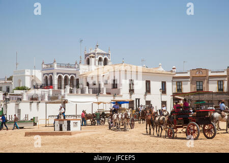 el rocio a pilgrimage and horse town in Andalusia Stock Photo - Alamy