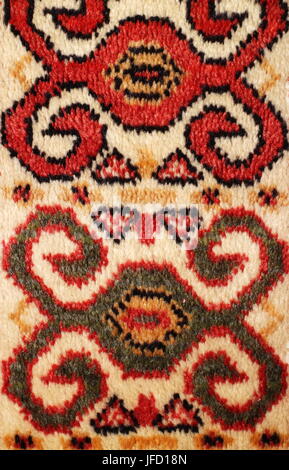 geometric pattern old Persian carpet closeup Stock Photo - Alamy