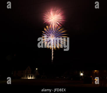 At the Mars New Year celebration in Mars, Pennsylvania, attendees watch ...