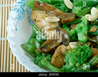 chicken almond ding Stock Photo - Alamy