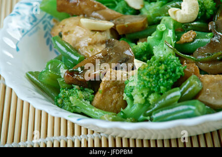 chicken almond ding Stock Photo - Alamy