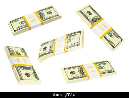 Money packs set Stock Photo - Alamy