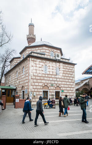 Bursa, Turkey - February 04, 2017: People are walking in the Park near ...