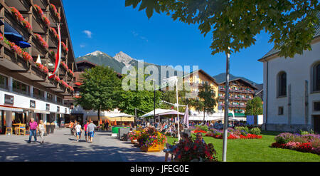 Austria, Tyrol, Seefeld, view of a place, summer Stock Photo - Alamy