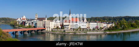 Innbrücke and Bruck gate with Old Town, Wasserburg at the Inn, Upper ...